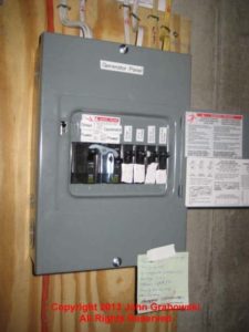Generator Sub-Panel Installation