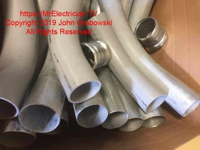 Half Inch 1/2" Electrical Conduit Dimensions