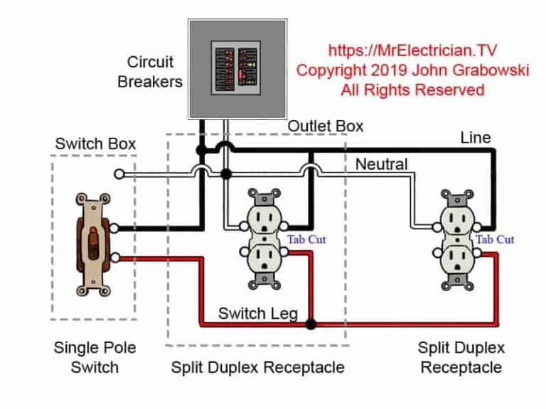 Switched Outlet Wiring Diagrams