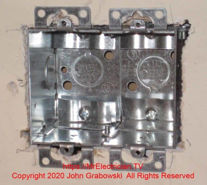 Installing An Electrical Receptacle Box Using Madison Bars