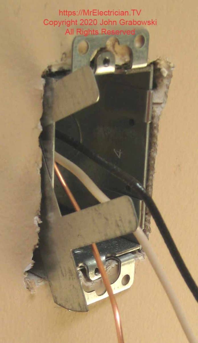 Installing An Electrical Receptacle Box Using Madison Bars