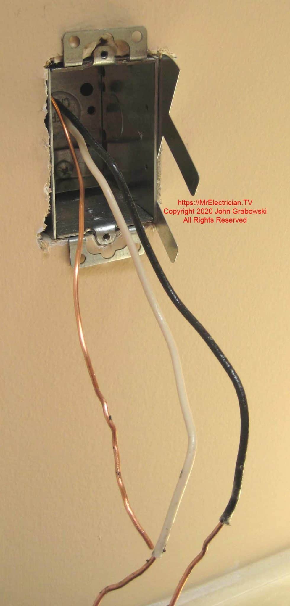 Installing An Electrical Receptacle Box Using Madison Bars