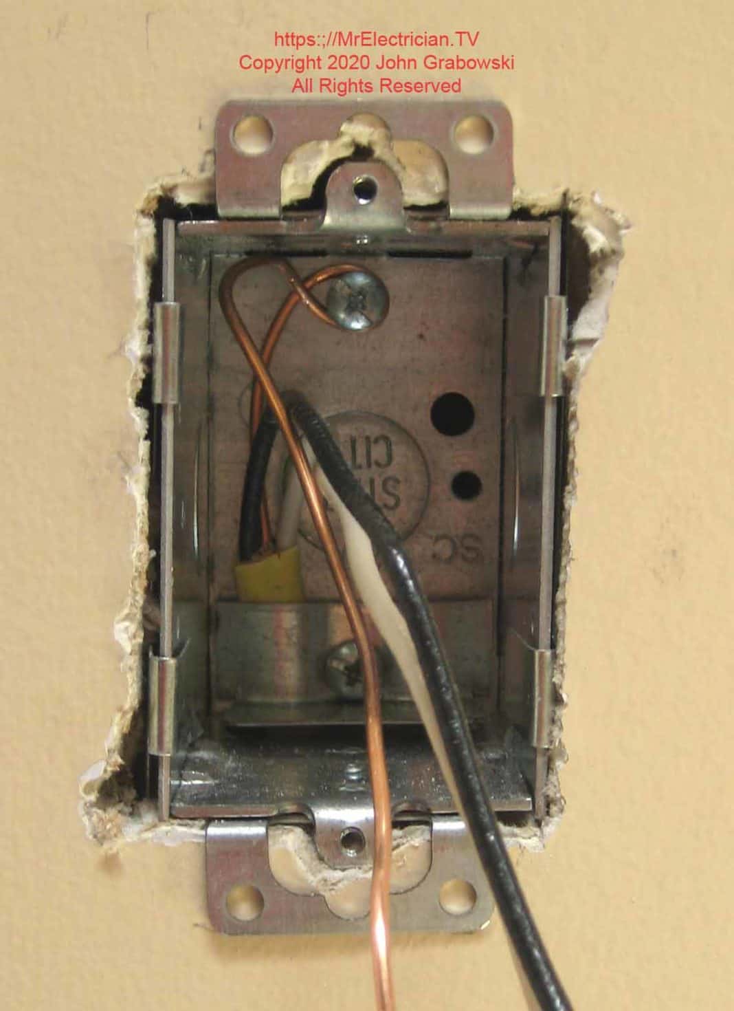 Installing An Electrical Receptacle Box Using Madison Bars