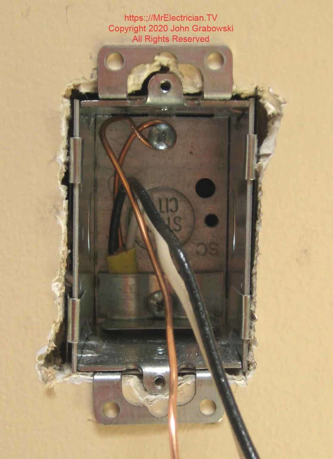 Installing An Electrical Receptacle Box Using Madison Bars