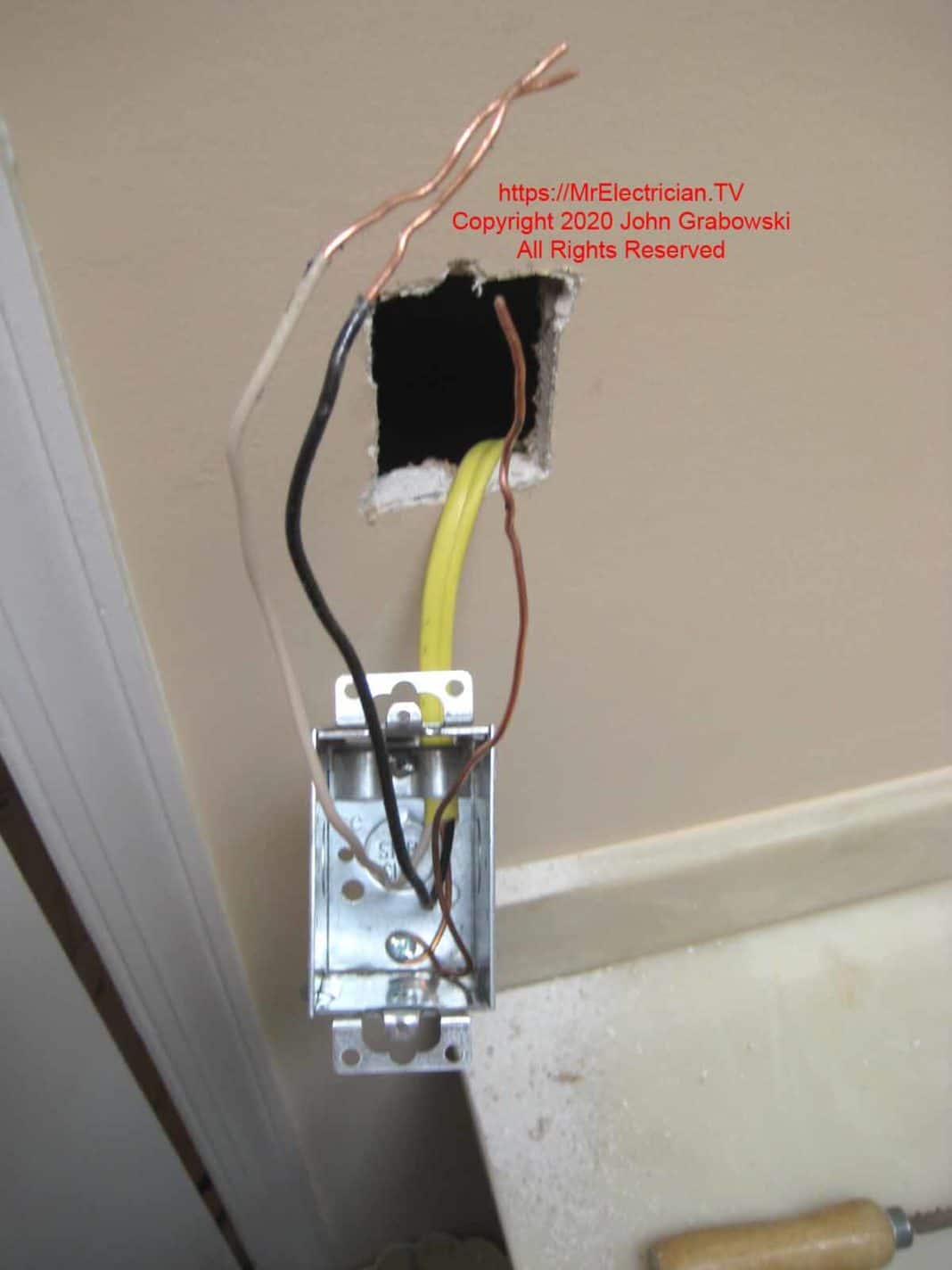 Installing An Electrical Receptacle Box Using Madison Bars