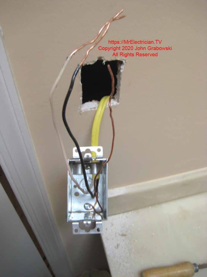 Installing An Electrical Receptacle Box Using Madison Bars