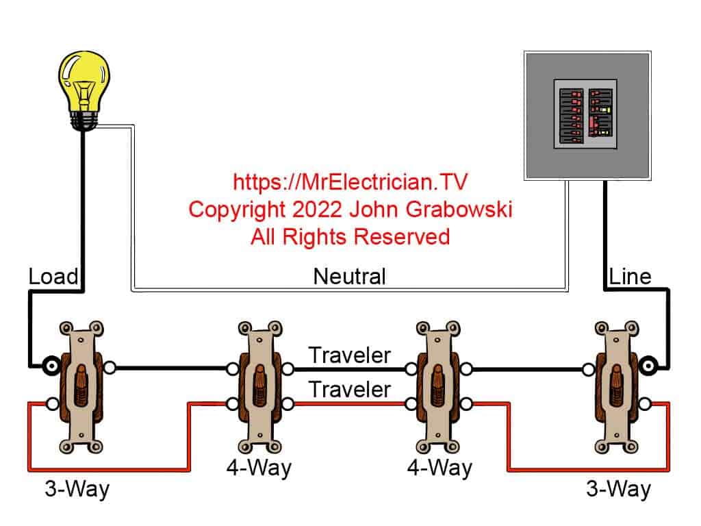 How To 4 Way Switch Wiring Diagrams