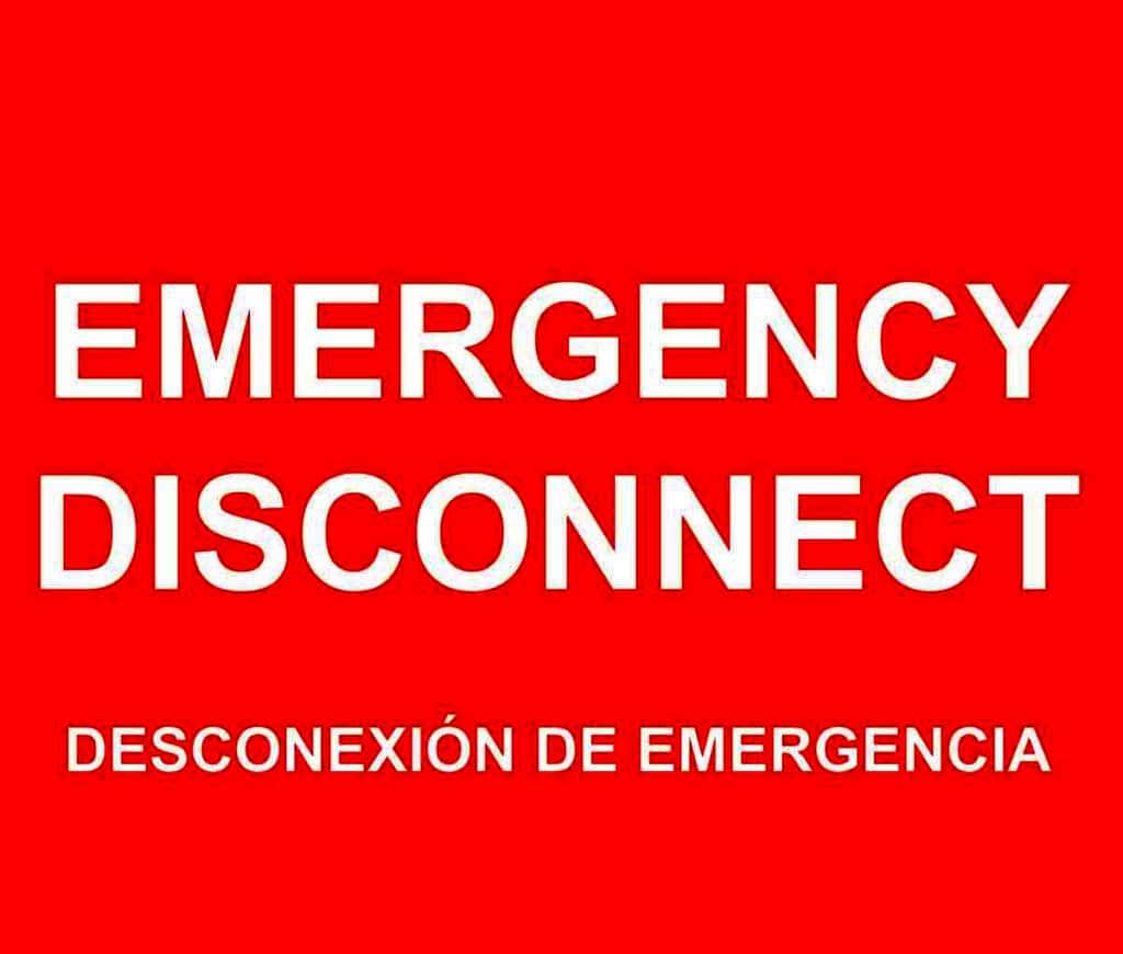 Emergency Disconnect Sticker - Mr. Electrician