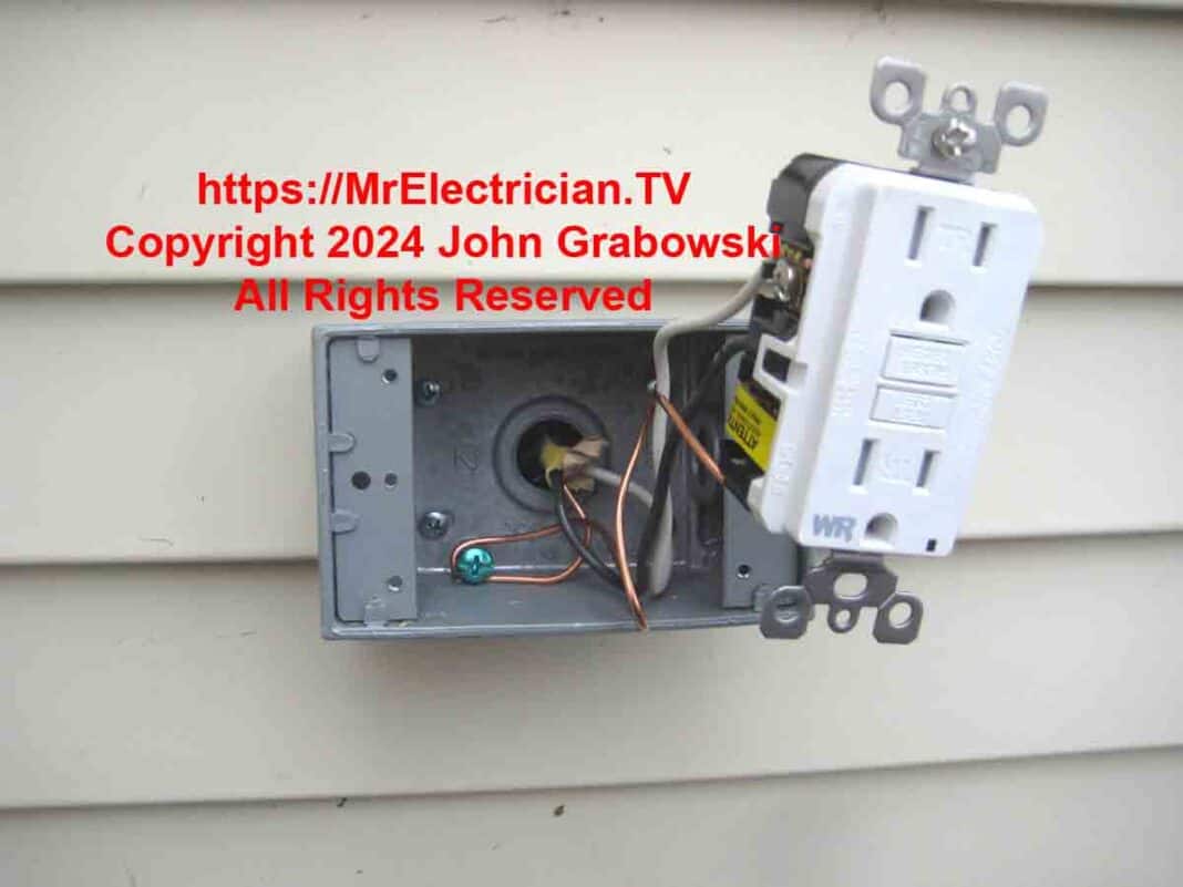 Outdoor Electrical Outlet Box - Mr. Electrician