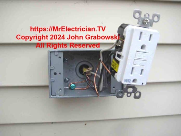 Outdoor Electrical Outlet Box - Mr. Electrician