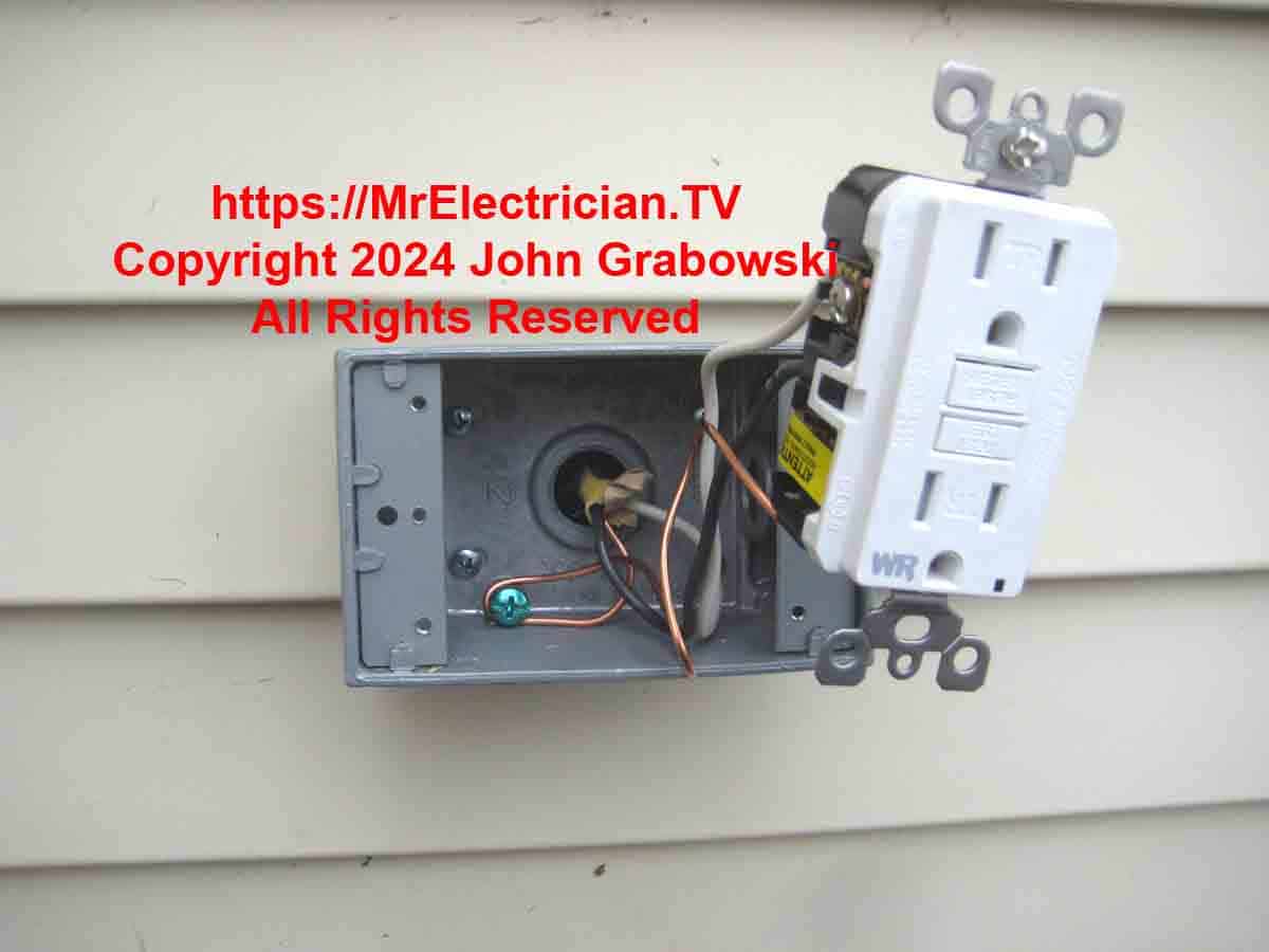 Outdoor Electrical Outlet Box - Mr. Electrician
