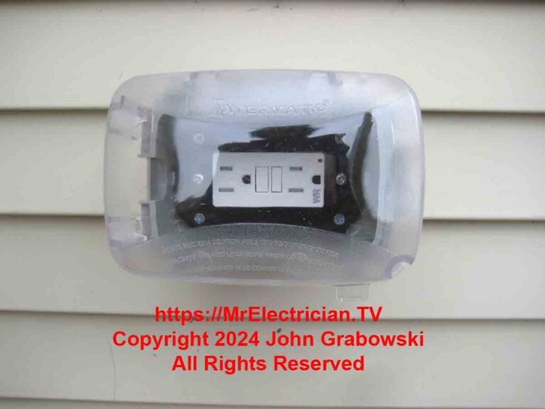 Outdoor Electrical Outlet Box - Mr. Electrician