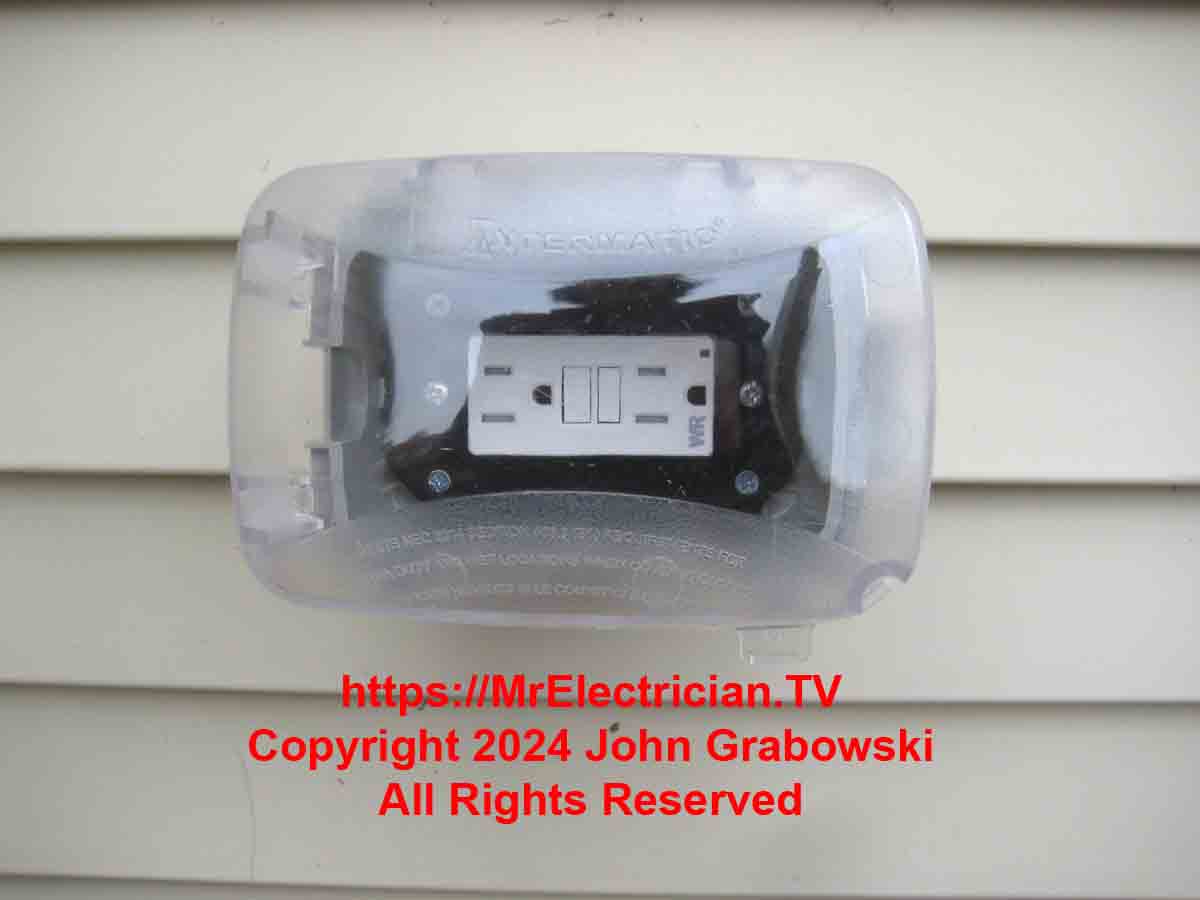 Outdoor Electrical Outlet Box - Mr. Electrician