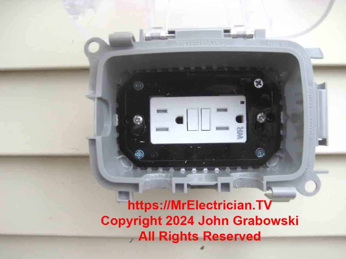 Outdoor Electrical Outlet Box - Mr. Electrician