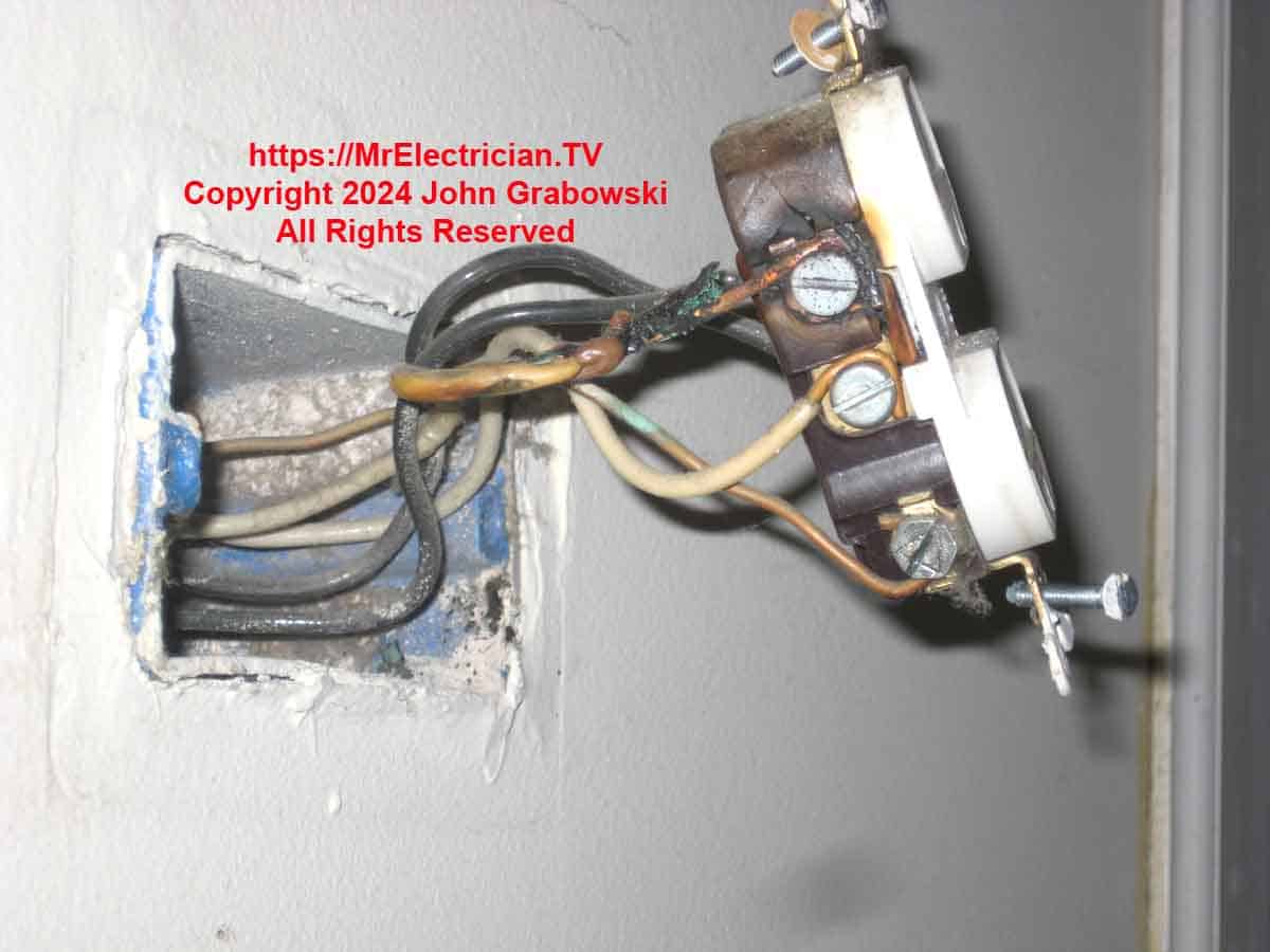 Burned Electrical Outlet Causes - Mr. Electrician