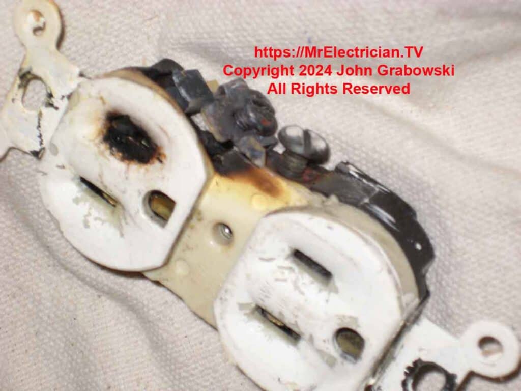 Burned Electrical Outlet Causes - Mr. Electrician