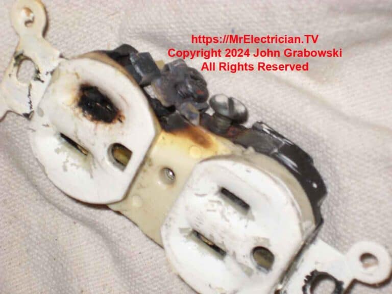 Burned Electrical Outlet Causes - Mr. Electrician