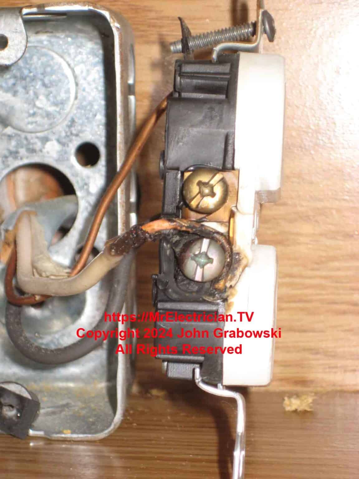 Burned Electrical Outlet Causes - Mr. Electrician